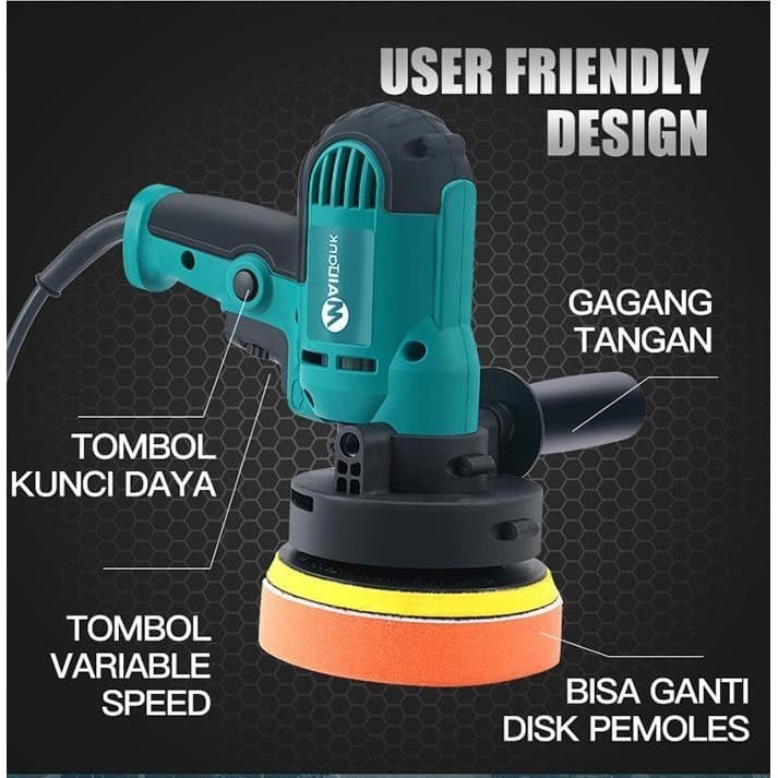 Jual Mesin poles mobil motor mesin poles polisher berkualitas mailtank sh 43 | Shopee Indonesia