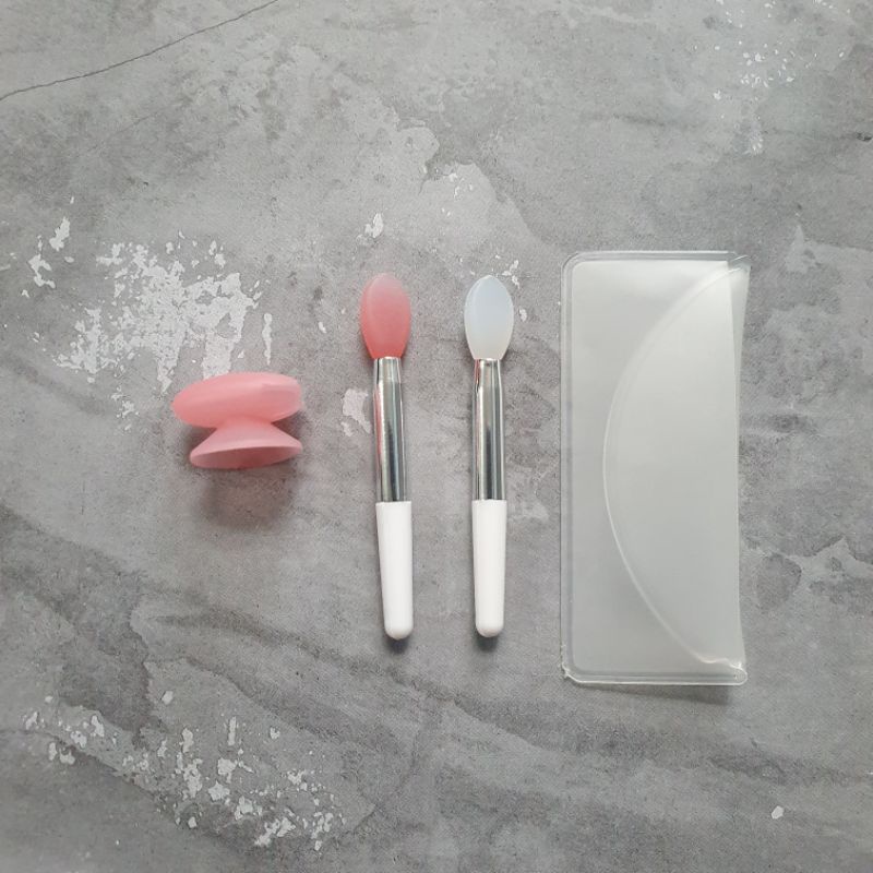 Jual Kuas spatula aplikator masker bibir silikon / brush aplicator lip ...