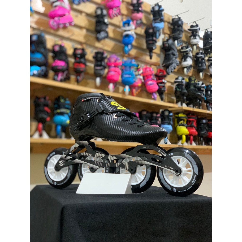 Jual Sepatu Roda Inline Skate Professional Micro Dynamic Speed Shadow ...