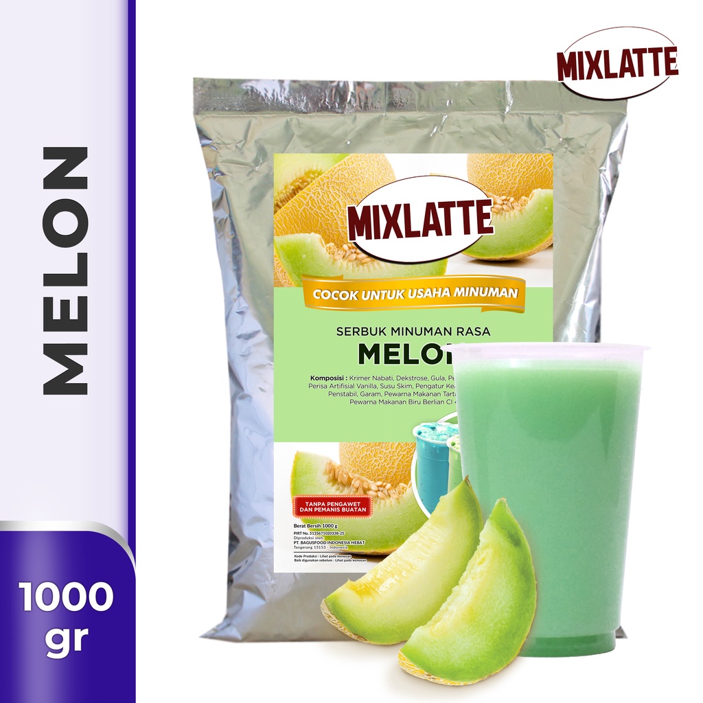 Jual Powder Drink Bubuk Minuman Rasa MELON MIXLATTE 1Kg | Shopee Indonesia