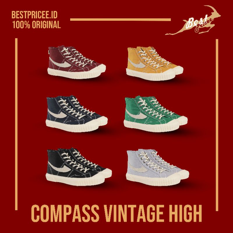 Jual Sepatu Compass Vintage Hi BNIB Fullset 100% ORIGINAL | Shopee ...