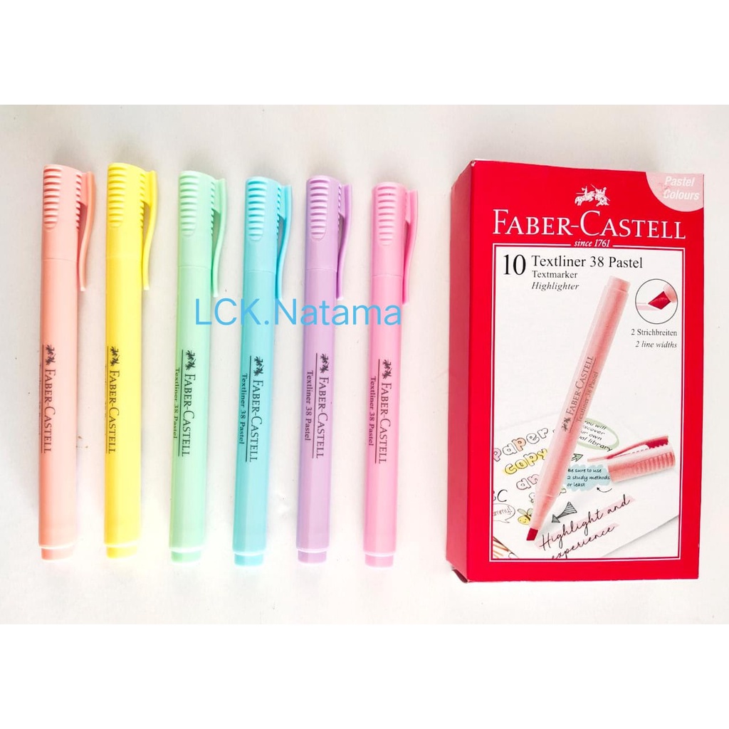 Jual Faber -Castell Textliner 38 Pastel colors - textmarker ...