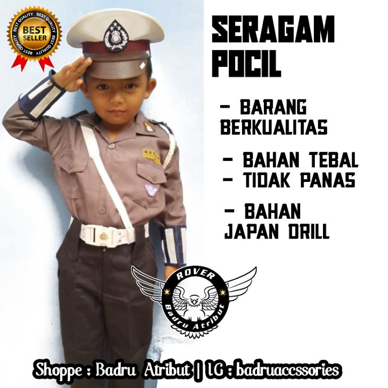 Jual SERAGAM POLISI ANAK ANAK PDL DAN PDH | Shopee Indonesia