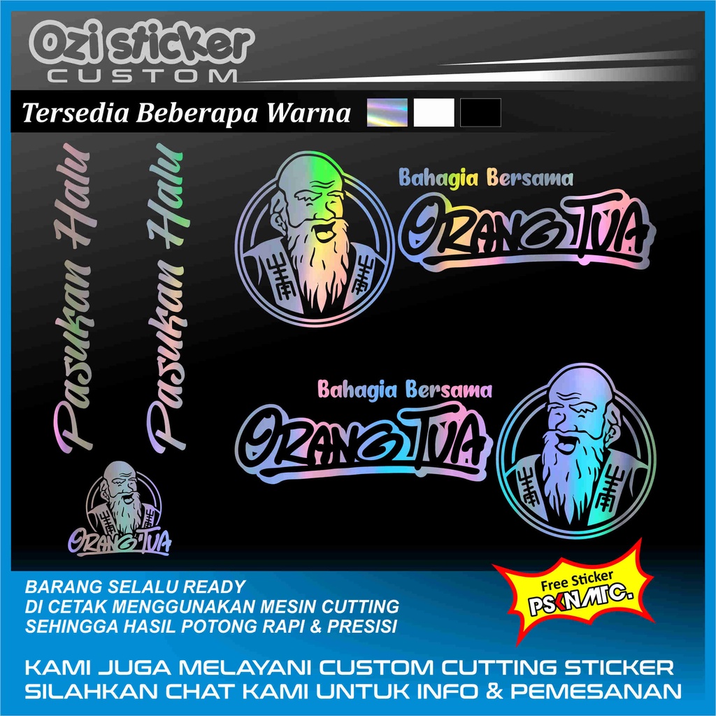 Jual STICKER SCOOPY ORANG TUA, STRIPING SCOOPY ORANG TUA, STICKER ORANG ...