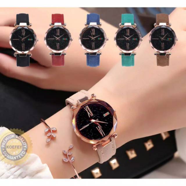 Jual Promo Sale!! Jam Tangan Wanita Romawi Kulit C4008 Watch Wotch Wtch ...