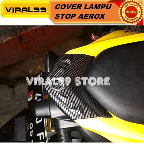 Jual Cover Lampu Stop Belakang Aerox 155 Carbon Nemo Tutup Lampu Rem ...