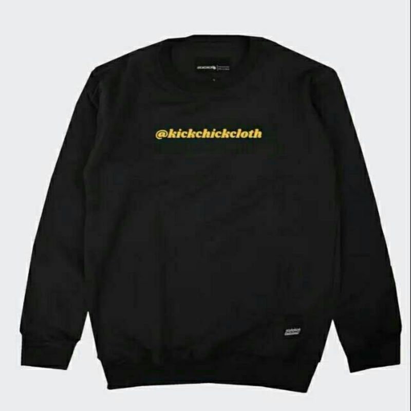 Jual CREWNECK KICKCHICK CULTURE (BLACK MAROON) | Shopee Indonesia