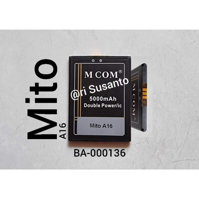 Jual Baterai MCOM for Mito A16 FullView Mito A16 Full View BA-000136 Double Power 5000mAh batere ...