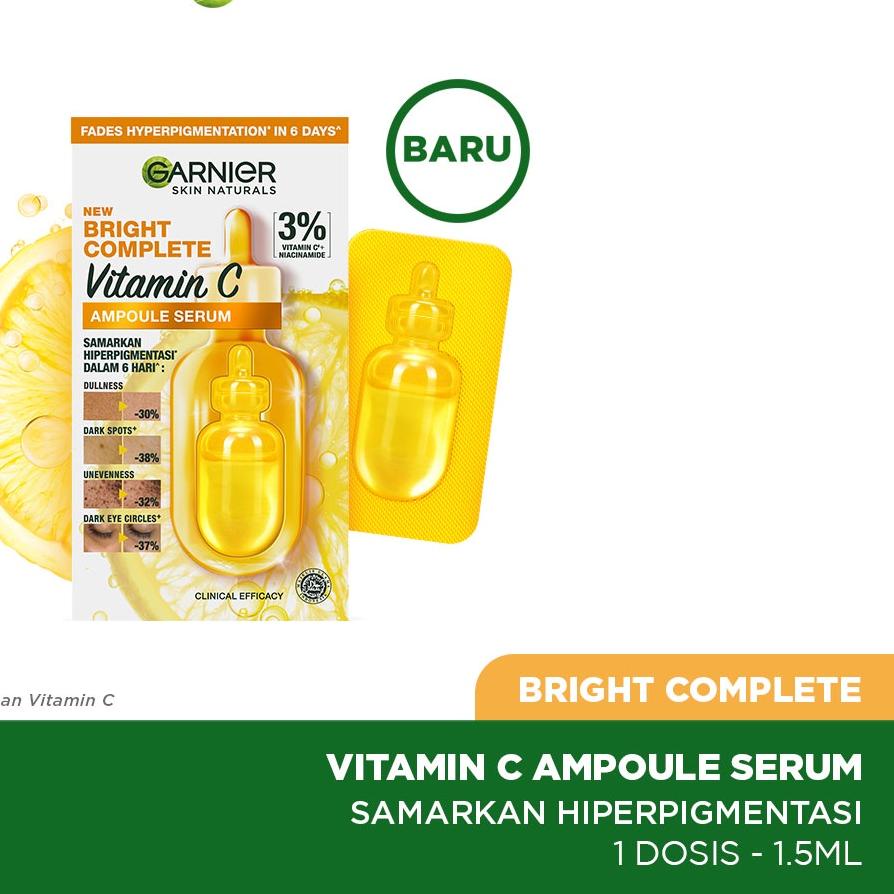 Jual KODE-WP16 Garnier Bright Complete Ampoule Vitamin C Hiperpigmentasi Serum - Serum Wajah ...