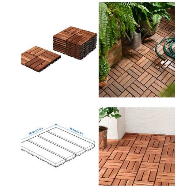 Jual Lantai Kayu / Dek Lantai RUNNEN 9 Pcs | Shopee Indonesia