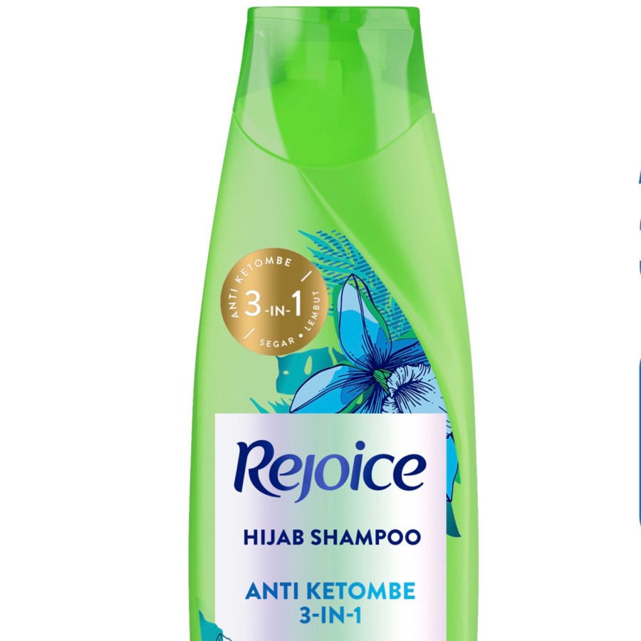 Jual REJOICE HIJAB SHAMPOO ANTI KETOMBE 3-IN-1 UKURAN 340ML | Shopee Indonesia