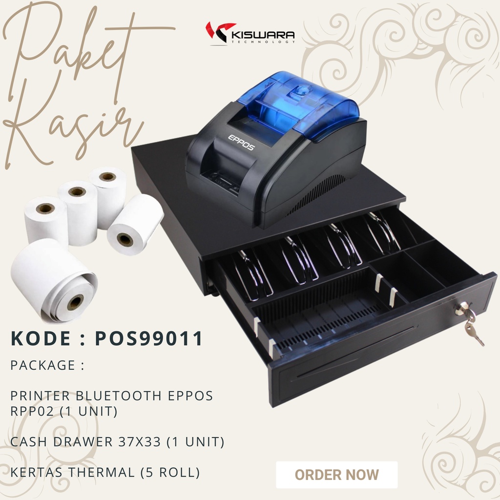 Jual Paket 1 Kasir Android (Printer, Cash Drawer dan Kertas) | Shopee ...