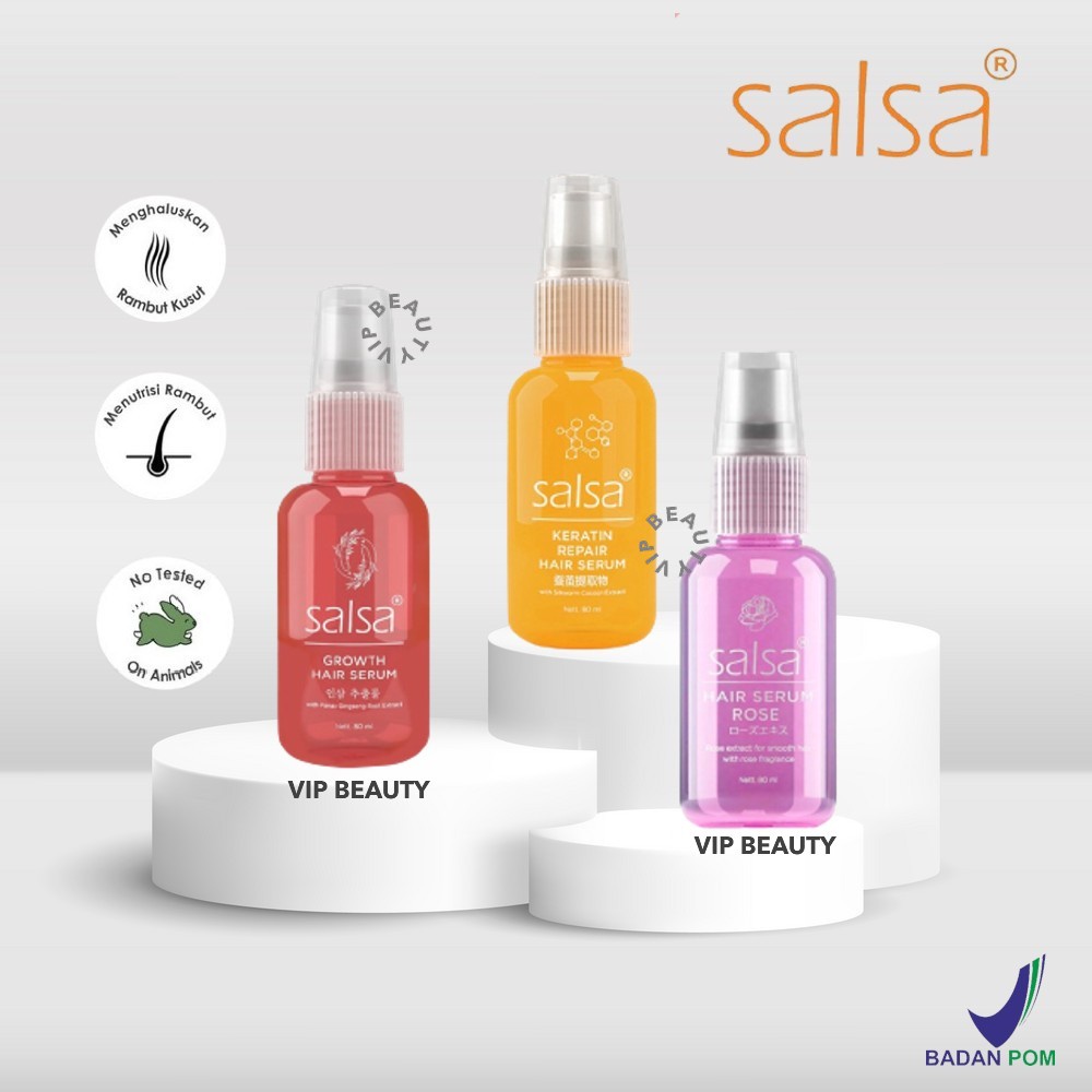 Jual SALSA Hair Serum 80ml - Spray Perawatan Rambut Keratin & Growth ...