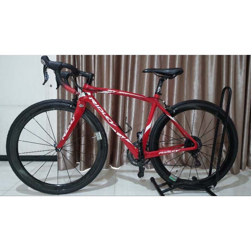 Jual Ridley Liz C20 Roadbike Rim brake size XS upgrade wheelset carbon ...