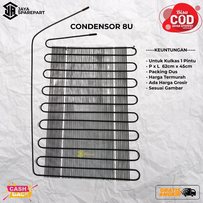 Jual CONDENSOR 8 U | KONDENSOR KULKAS 1 Pintu| Condensor 8U UBEN ...