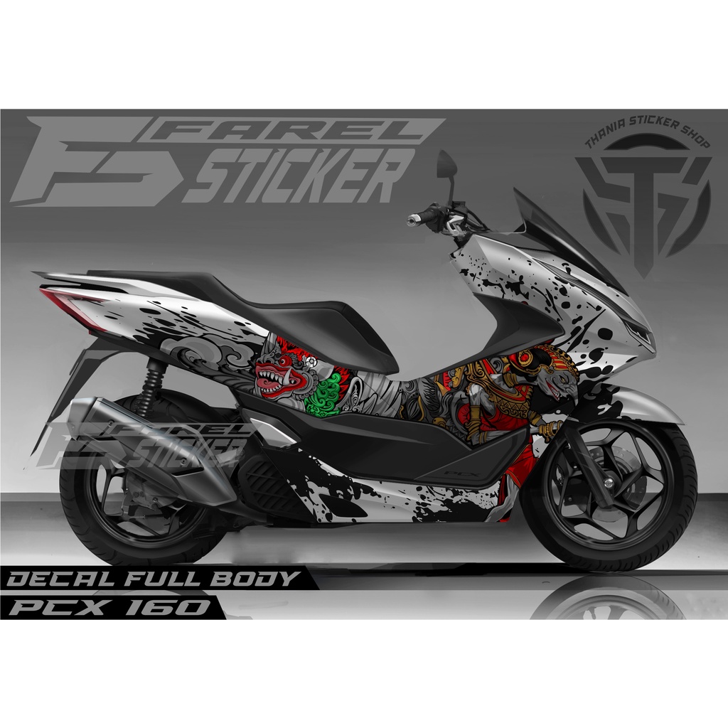 Jual sticker decal full bodi variasi honda pcx 160 motip aniamasi ...