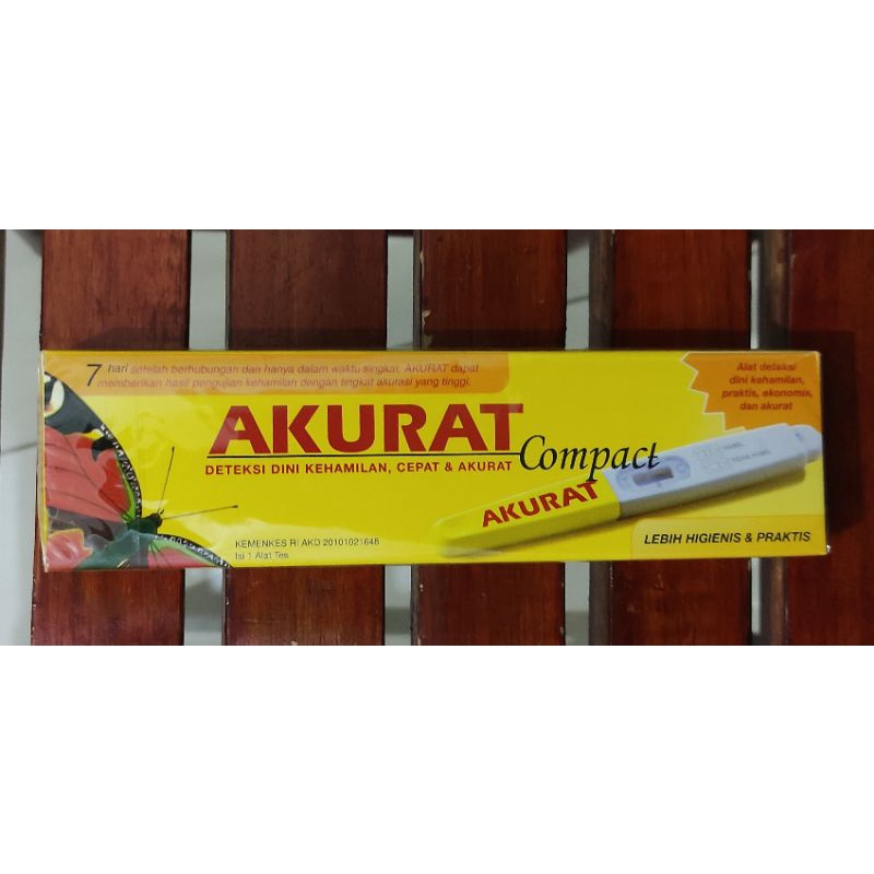 Jual Akurat Compact Testpack Original / 1 Alat Test | Shopee Indonesia