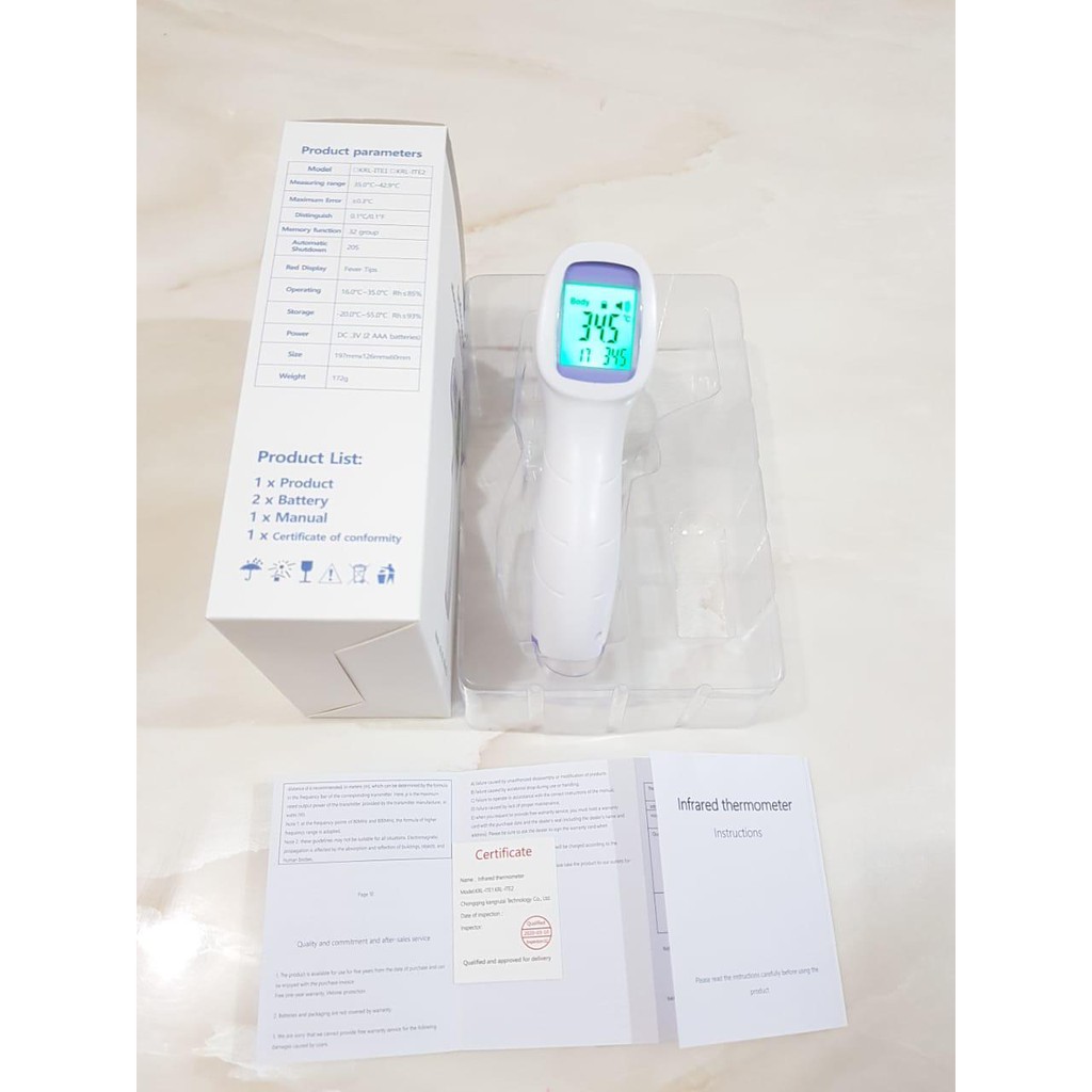 Jual Thermometer Gun Murah | Thermometer Infrared (GROSIR!!) | Shopee ...