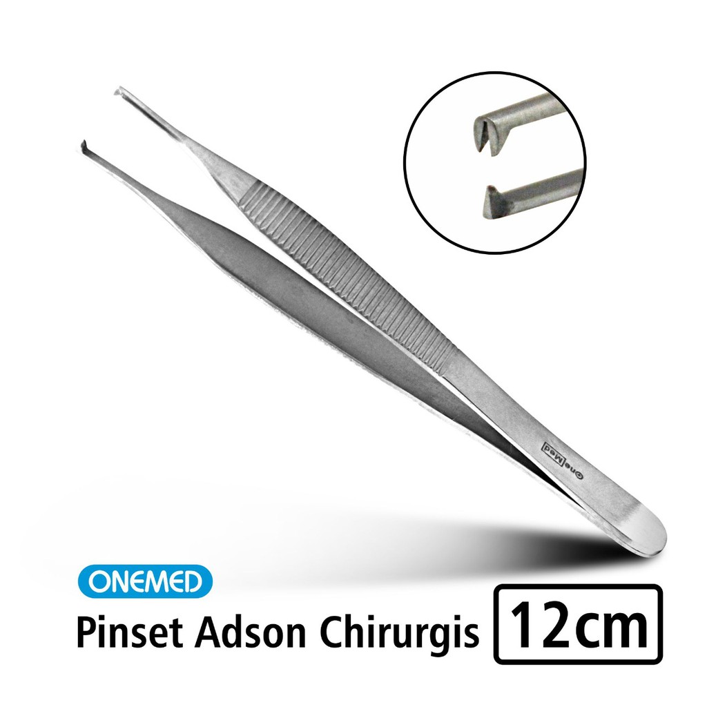Jual Onemed Pinset Adson Chirurgis 12 Cm Stainless Steel | Shopee Indonesia