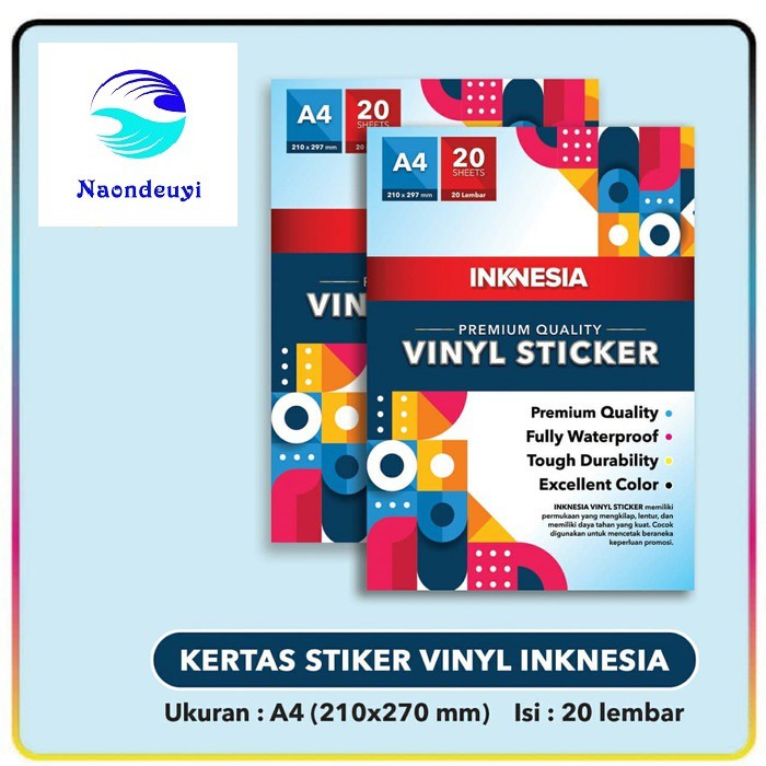 Jual Kertas Sticker Vinyl Glossy A4 isi 20 lembar | Shopee Indonesia