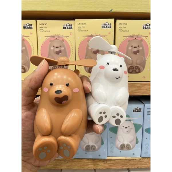 Jual MINISO | we bare bears collection fan model | kipas angin | Shopee Indonesia