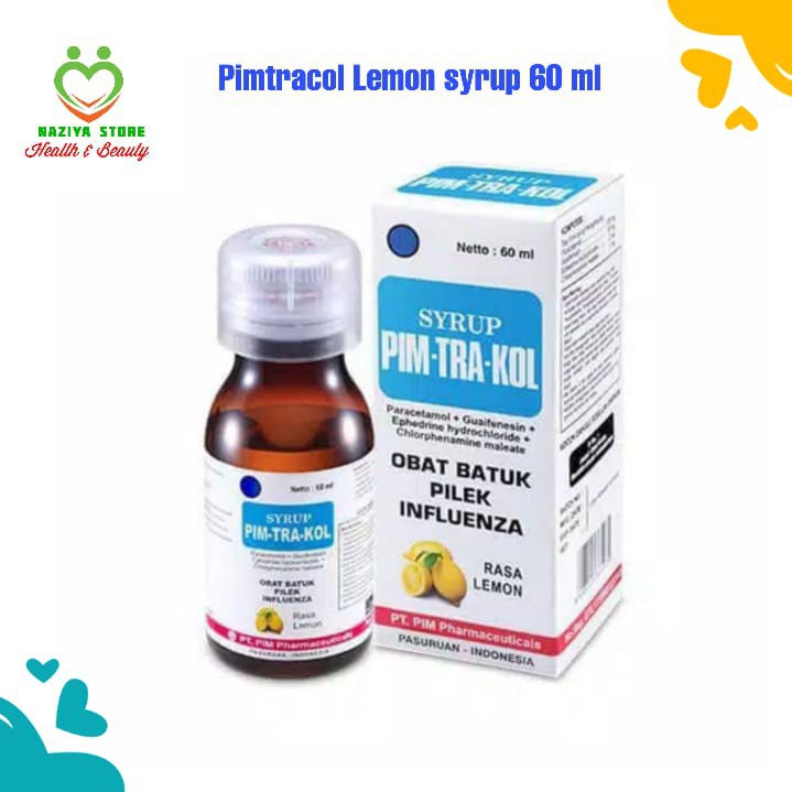 Jual Pimtracol Syrup 60 ml Rasa Lemon Obat Batuk Pilek Dan Influenza ...