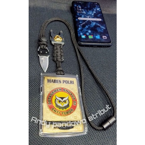 Jual lanyard tactical name tag plat densus 88 free design,roda densus ...
