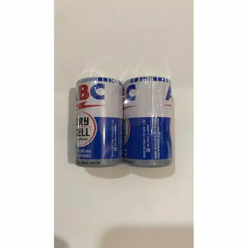 Jual Baterai ABC Biru Besar R20S isi 2 pcs | Shopee Indonesia