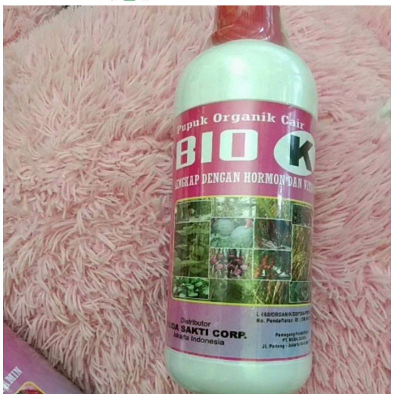Jual BIO-K Pupuk Organik Cair lengkap Dengan Hormon dan Vitamin 500ml ...