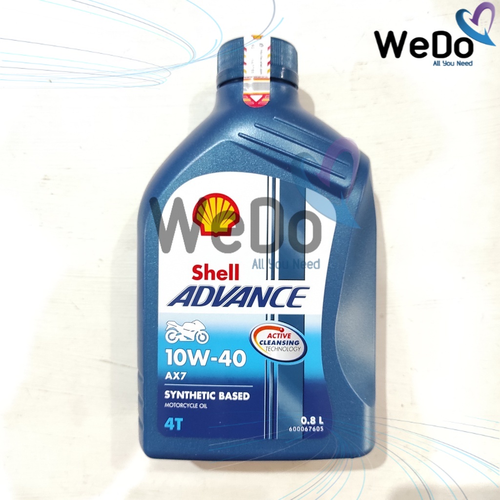 Jual Oli Shell Advance AX7 800ml 4T 10w40 Oil Mesin Motor Bebek Sport 0 ...