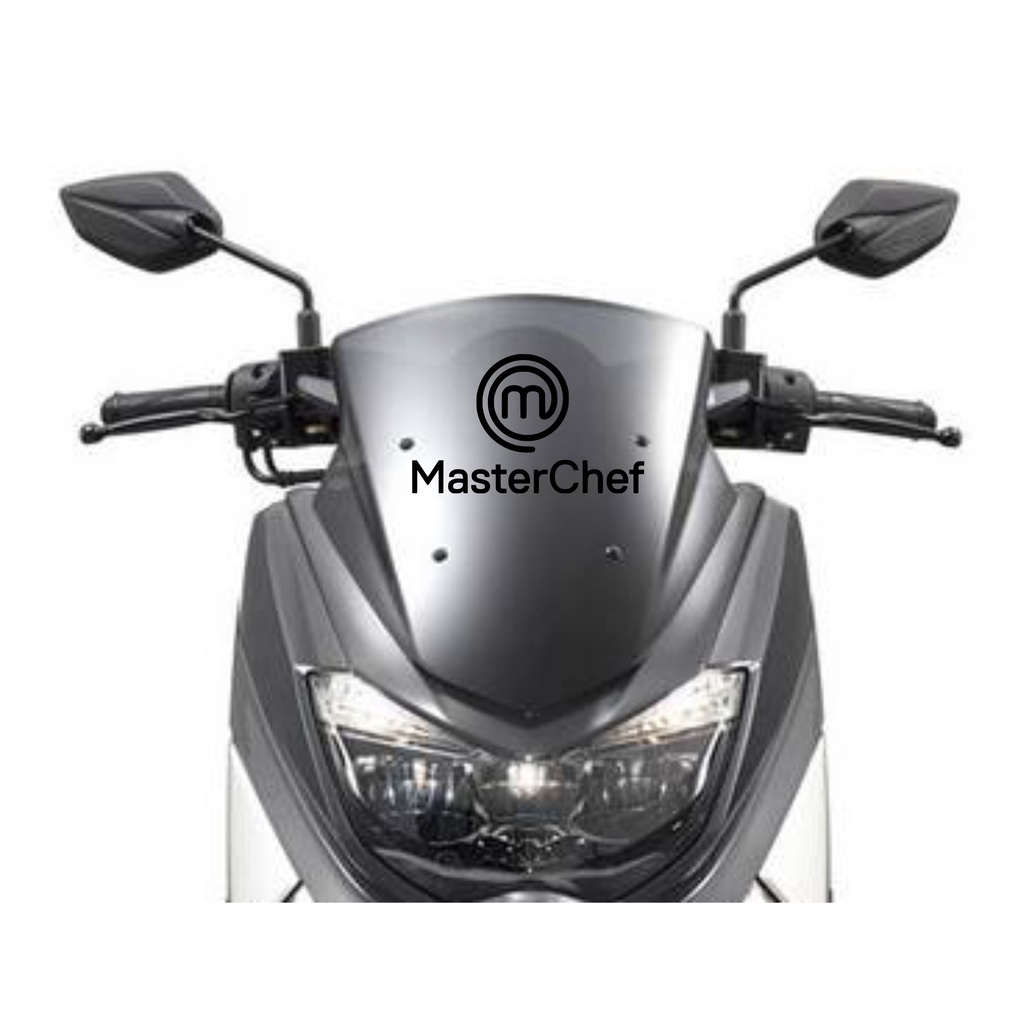 Jual stiker visor motor nmax honda pcx master chef custom cutting ...