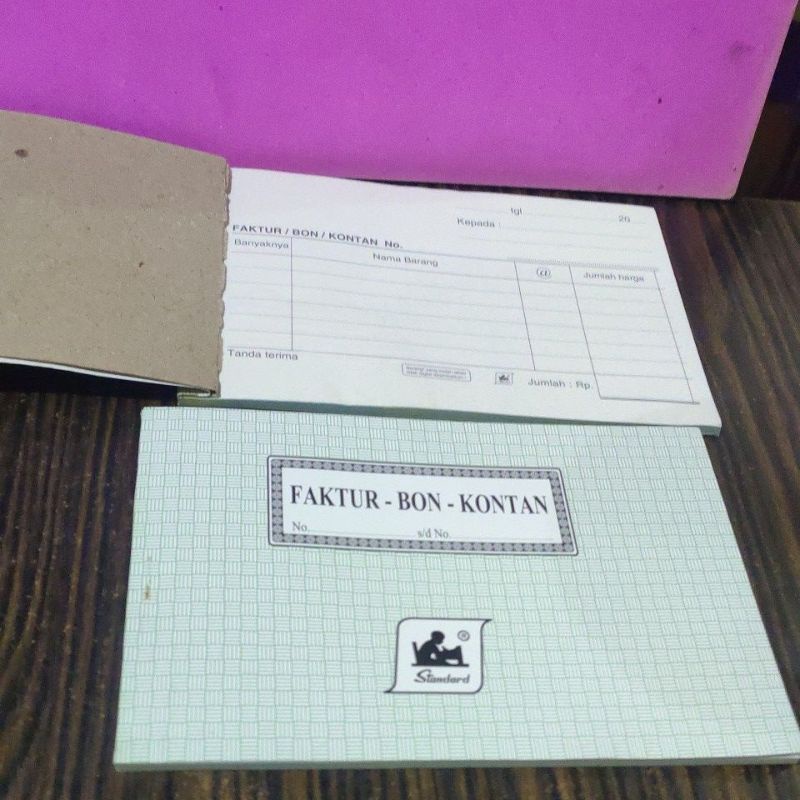 Jual Bon faktur kecil rangkap 2 standard / nota kontan | Shopee Indonesia