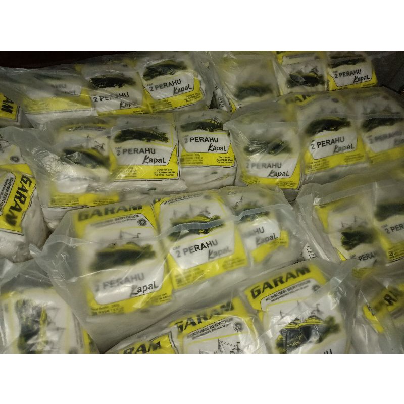 Jual Garam Halus Satuan Cap Perahu Kapal 250g Beryodium Kualitas Tinggi ...