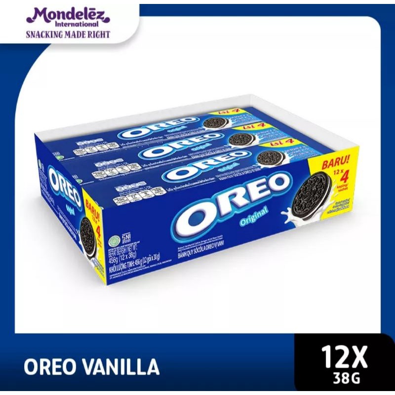 Jual OREO LUP 2000 Vanilla 38g x 12pcs | Shopee Indonesia