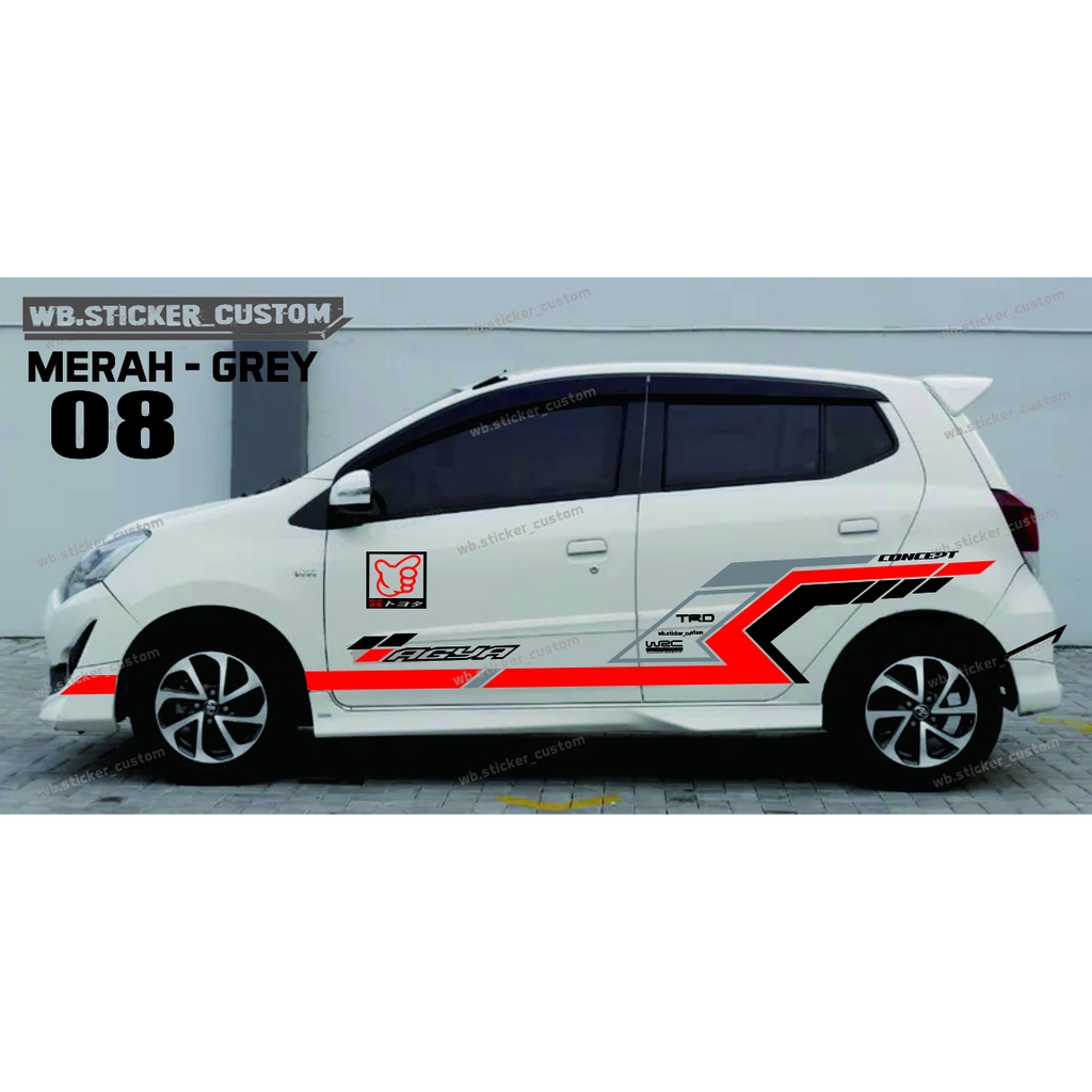 Jual STICKER BODY SAMPING MOBIL CUTTING STICKER VARIASI DECAL STICKER ...