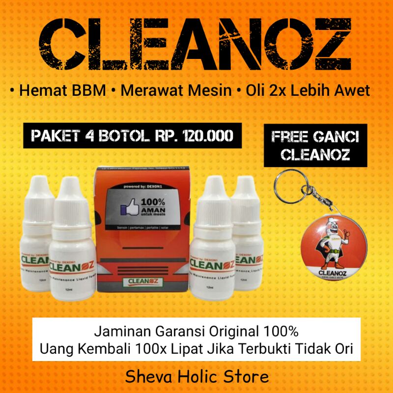 Jual 4 Botol Cleanoz Penghemat BBM Terlaris Motor Mobil Original 100% ...