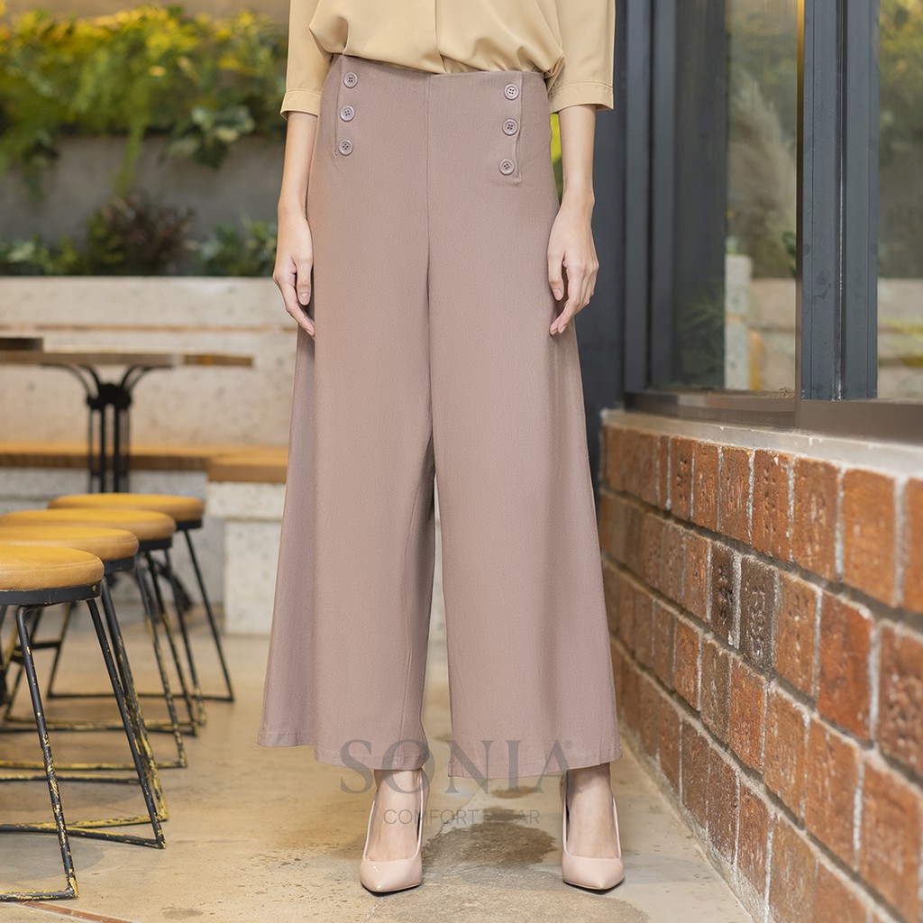 Jual INAYA KULOT SONIA C1441 | celana kulot denim kancing | kulot denim ...