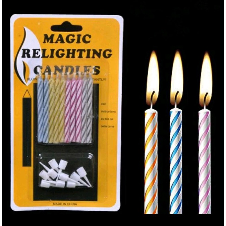Jual Lilin Magic/Lilin Ulang Tahun/Birthday Candle | Shopee Indonesia