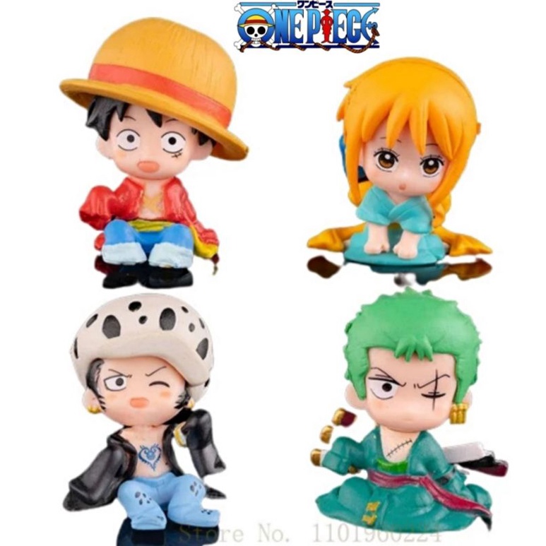 Jual Action Figure Anime One Piece Baby Cute Child Chibi Luffy Zoro ...
