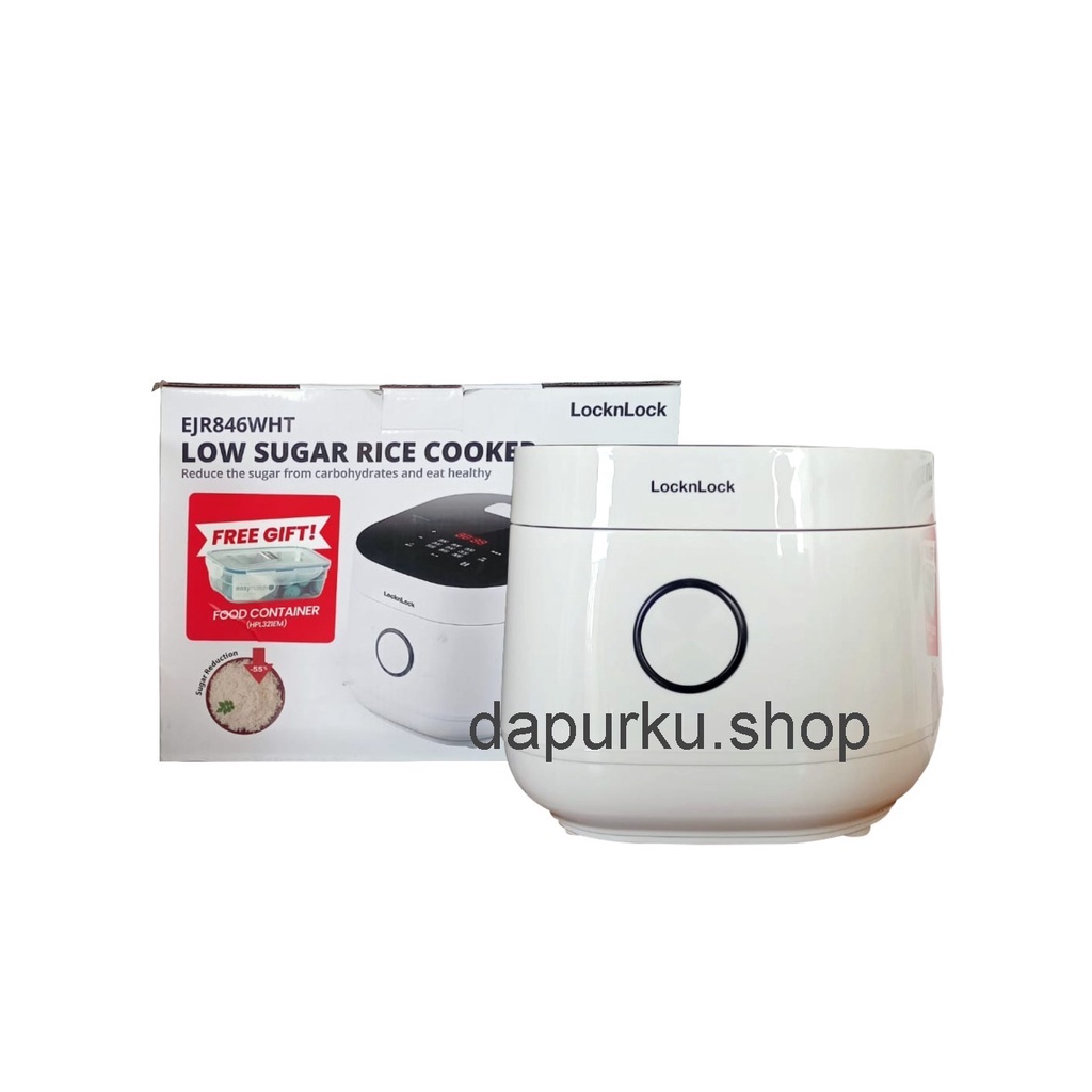 Jual Lock n Lock Rice Cooker Low Carbo Digital 3 Liter EJR846WHT ...