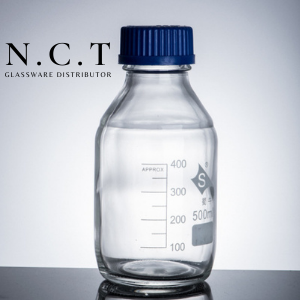 Jual SHUNIU Blue Cap Transparent Glass Reagent Bottle 500 ml | Shopee ...