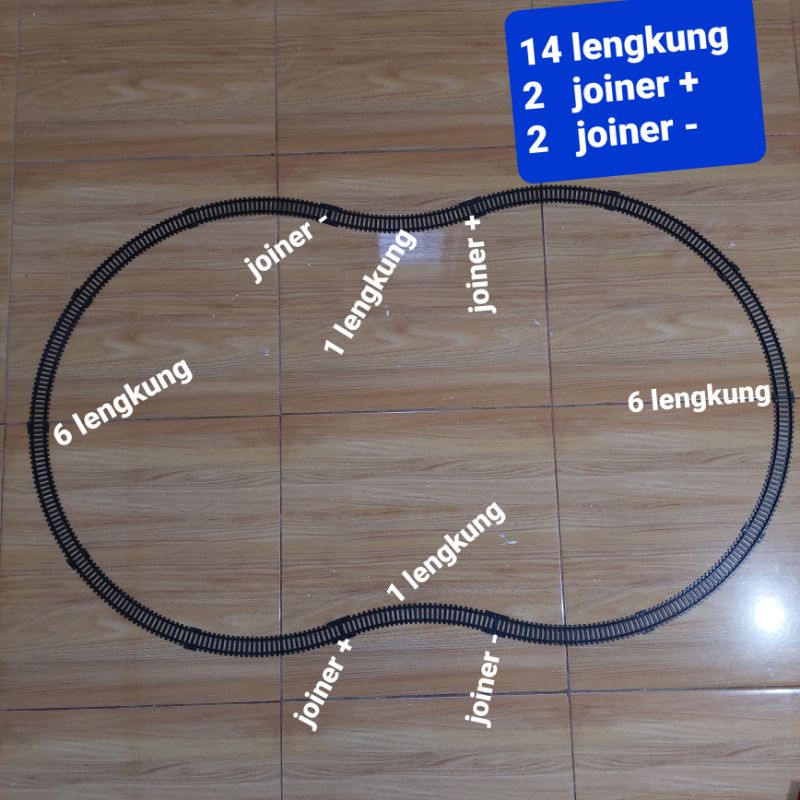 Jual paket layout REL MODIFIKASI kereta api rail king KAI bentuk unik ...