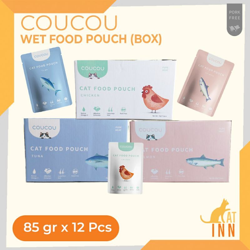 Jual Coucou weet food per box 12 x85 gram | Shopee Indonesia