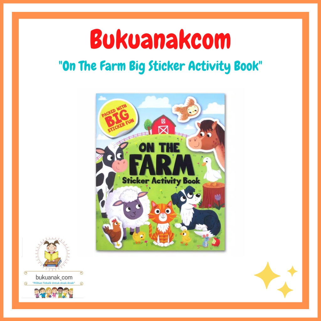Jual Buku Anak Import On The Farm Sticker Activity Book (Packed with ...