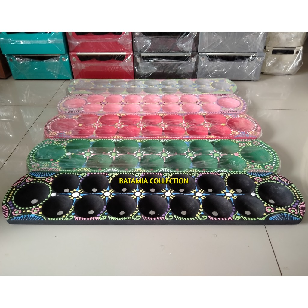 Jual Congklak Kayu Lurus Motif Batik Mainan Tradisional Anak Satuan ...