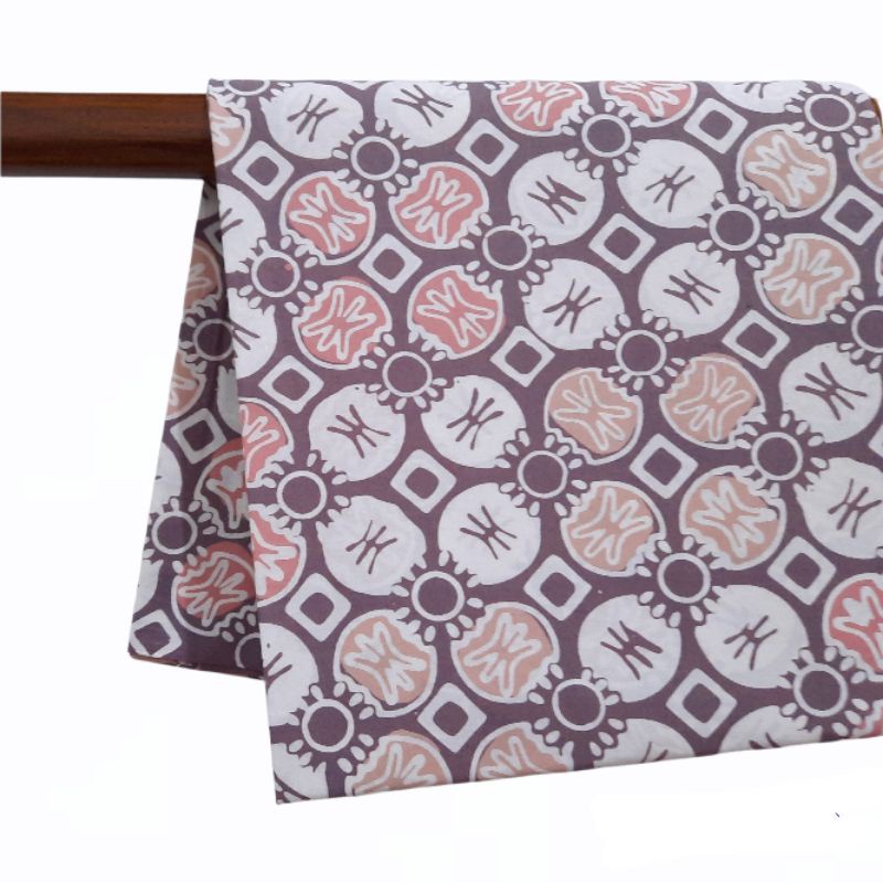 Jual kain batik cap katun 3warna coksu,salem,coklat motif kawung seling ...