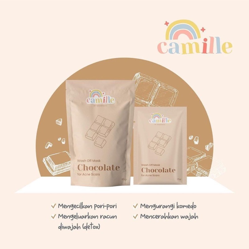 Jual BPOM Masker Camille Beauty Chocolate 25gr - 65gr | Shopee Indonesia