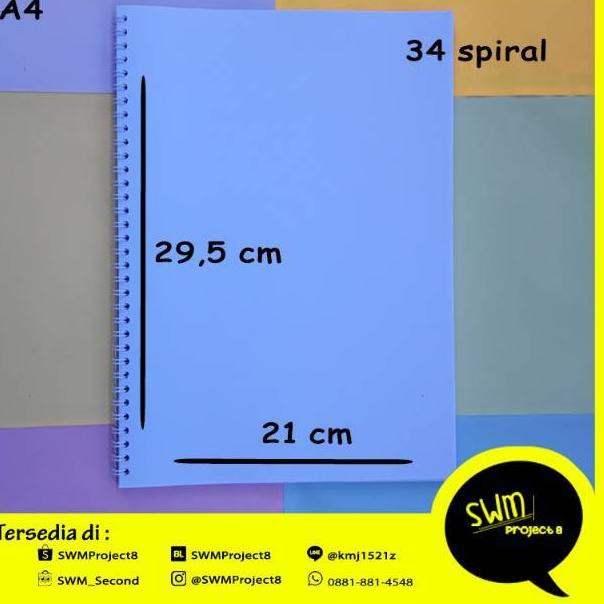 Jual Yz6Code Notebook A4 - buku tulis spiral catatan kecil memo notes ...