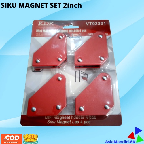 Jual Siku Magnet Las Set 4 Pcs 2 Inchi Magnetic Welding Holder | Shopee ...