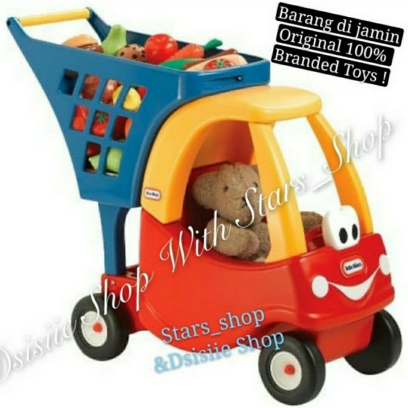 Jual Little Tikes Cozy Coupe Shopping Cart Original - Mainan Trolly ...